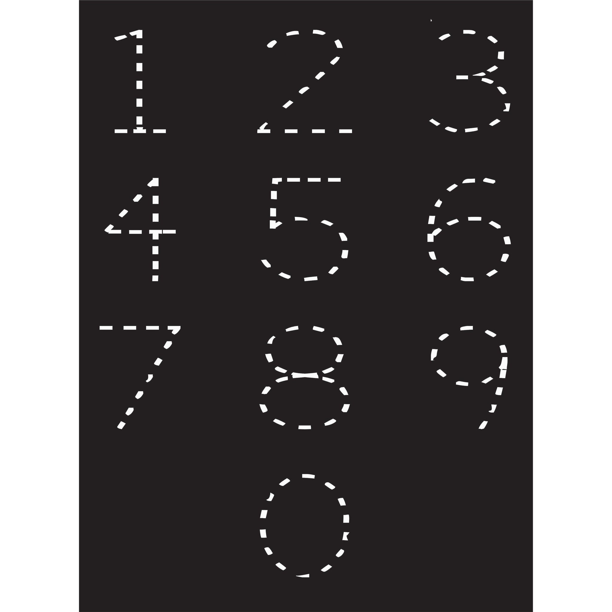 Chalk Writing Numbers