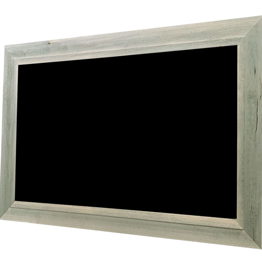 American Barnwood Black Chalkboard - Grey Driftwood Frame - 24x60 - GL ...