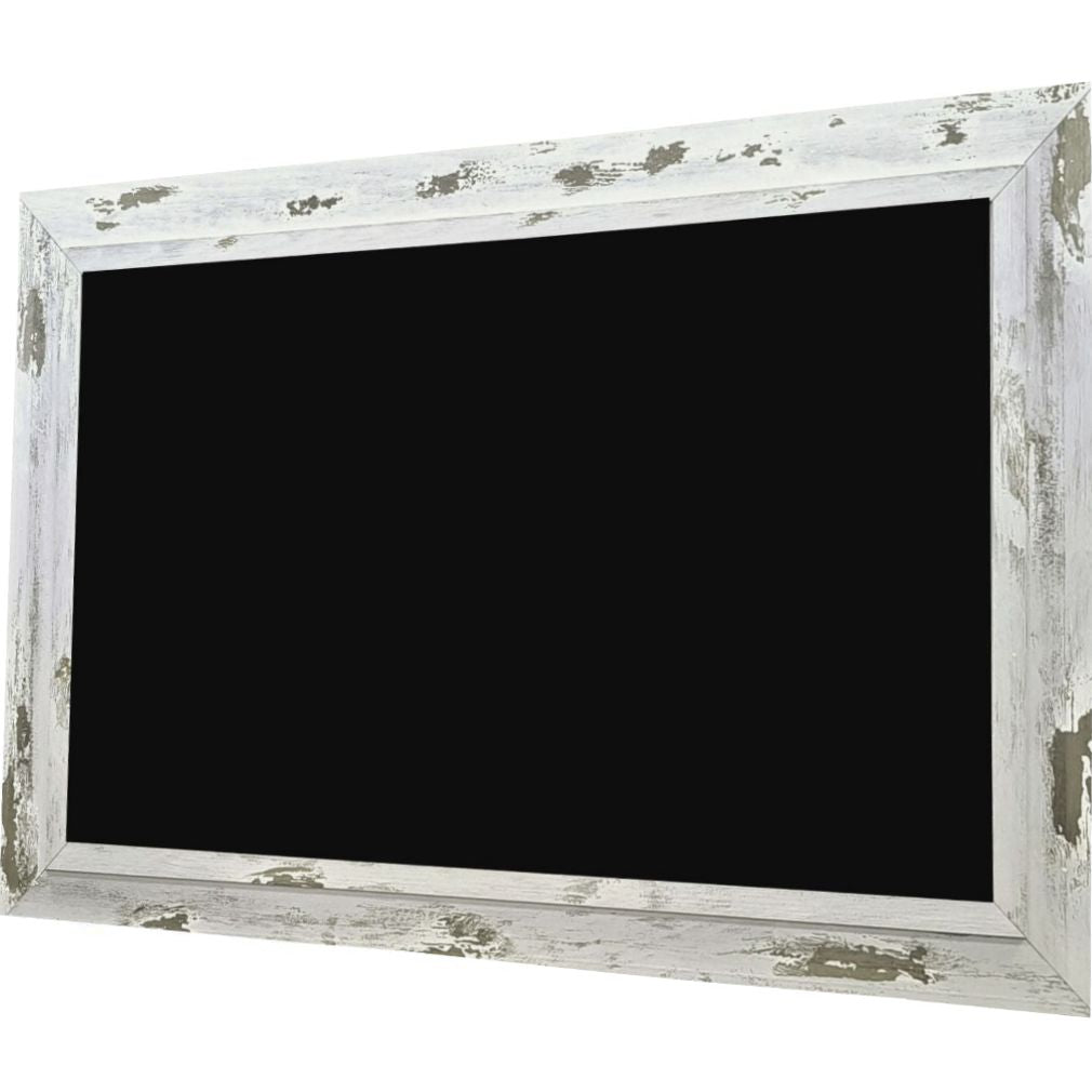 American Barnwood Black Chalkboard - Peeling White Frame - 24x60 - GL4 ...