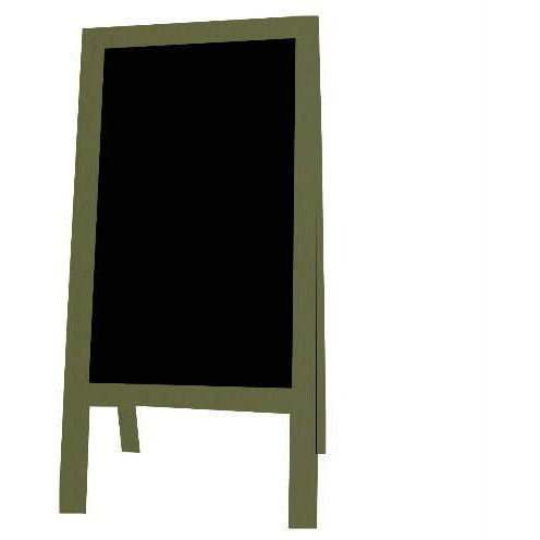 Outdoor Little Peddler Chalkboard Easel - Spanish Olive - With Legs ...